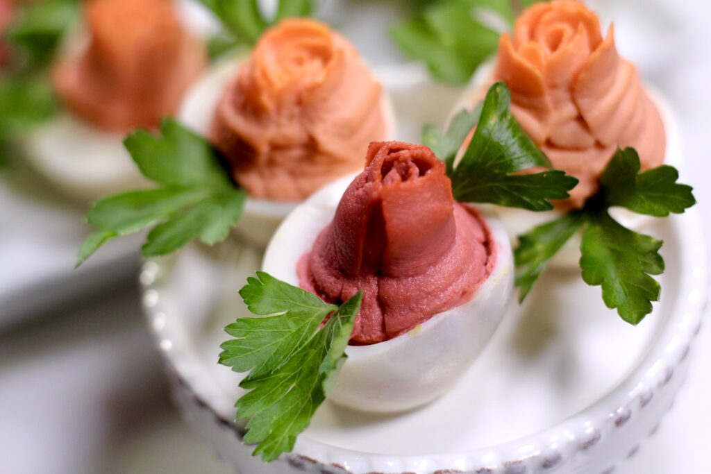 Valentine Roses Deviled Eggs – Diary of a Mad Hausfrau